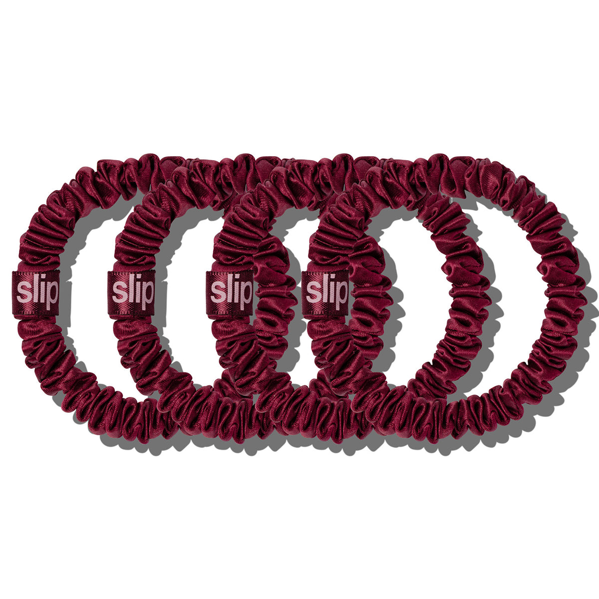 Back to School Maroon Skinny Scrunchies – Slip