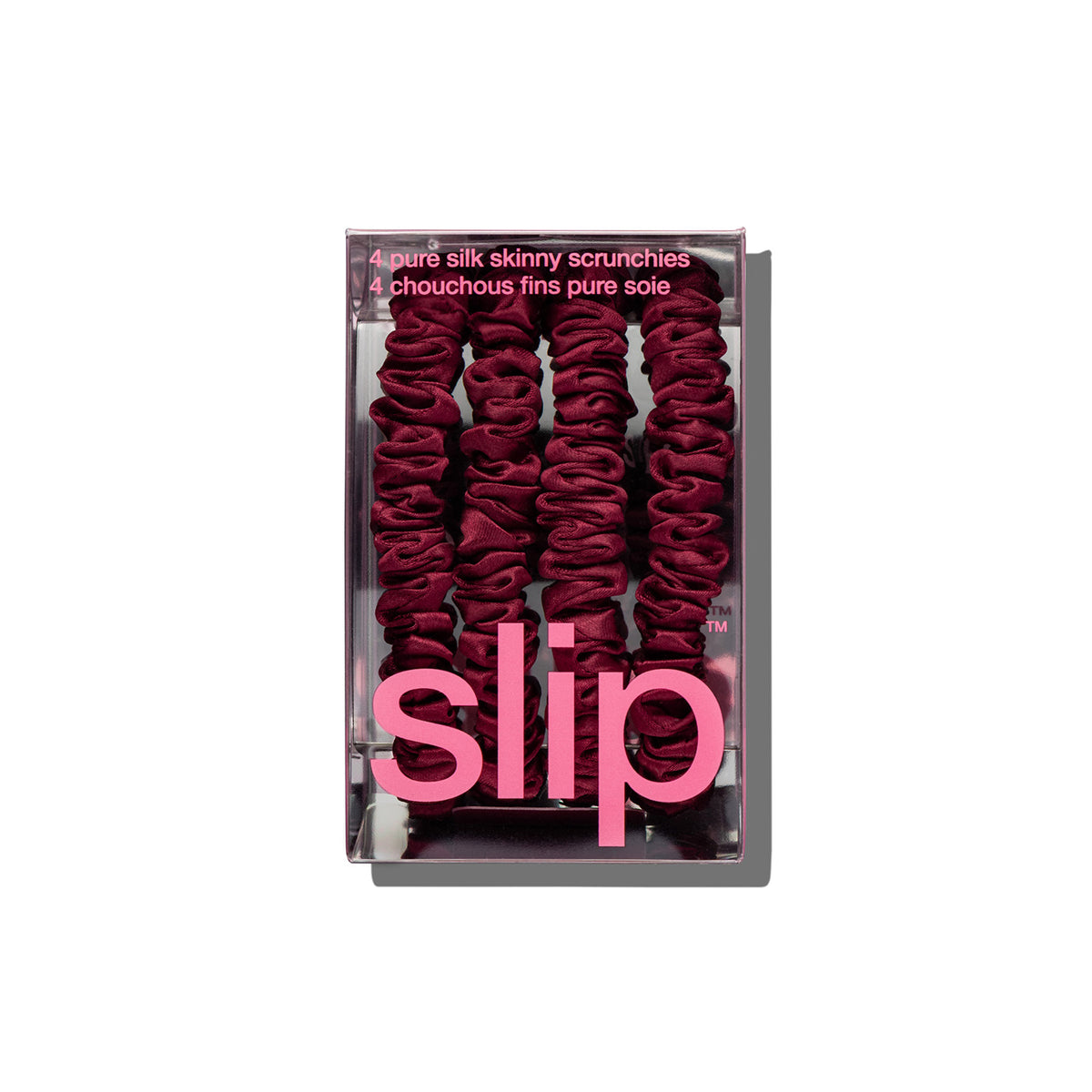 Back to School Maroon Skinny Scrunchies – Slip