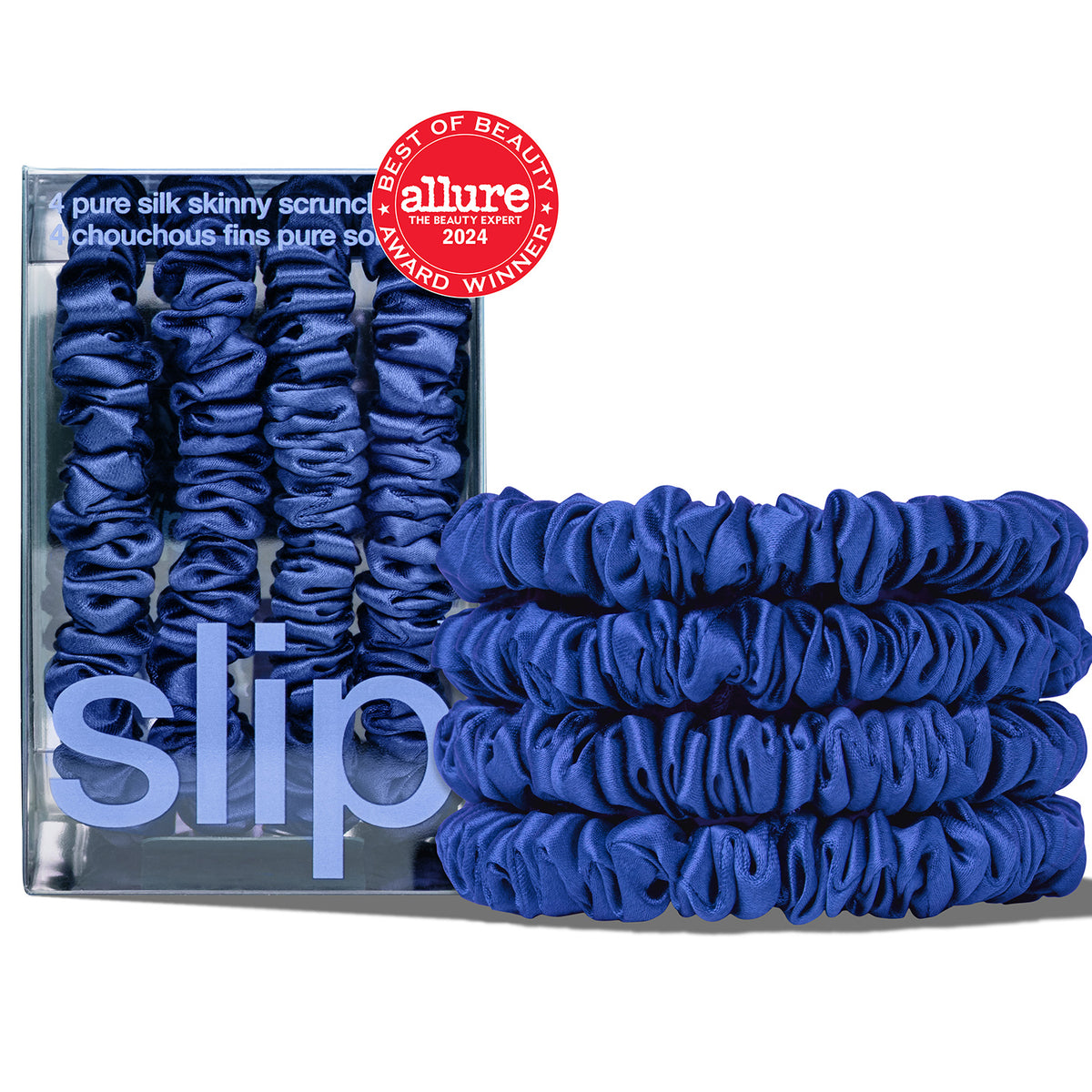 Back to School Royal Blue Skinny Scrunchies – Slip