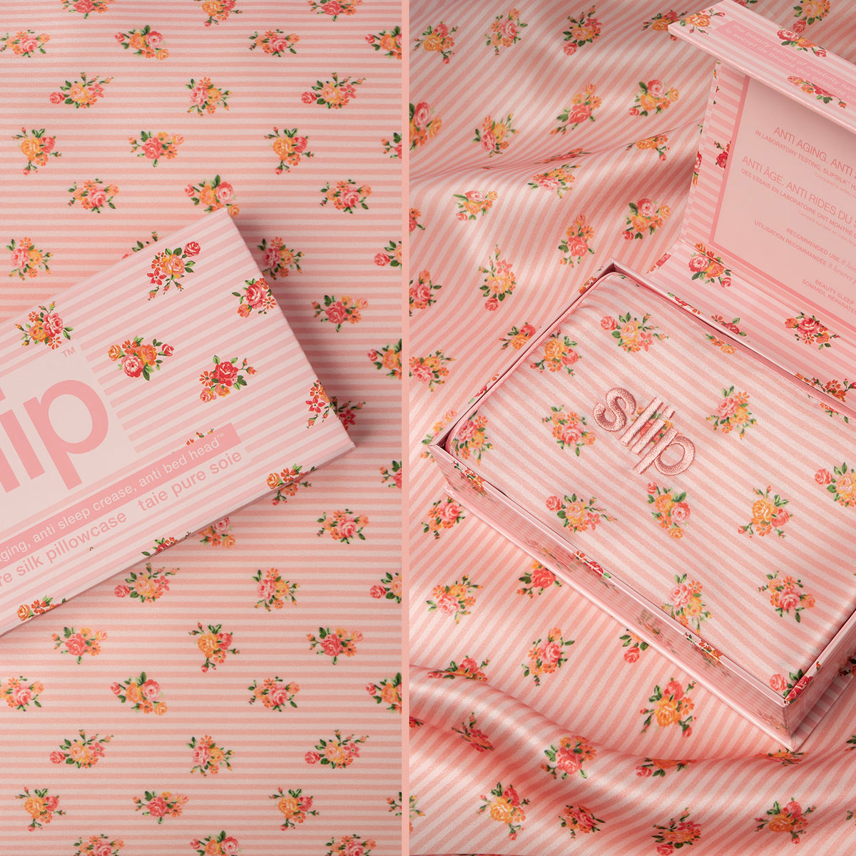 SLIP PURE SILK PILLOWCASE - PETAL - QUEEN - ZIPPERED – Slip
