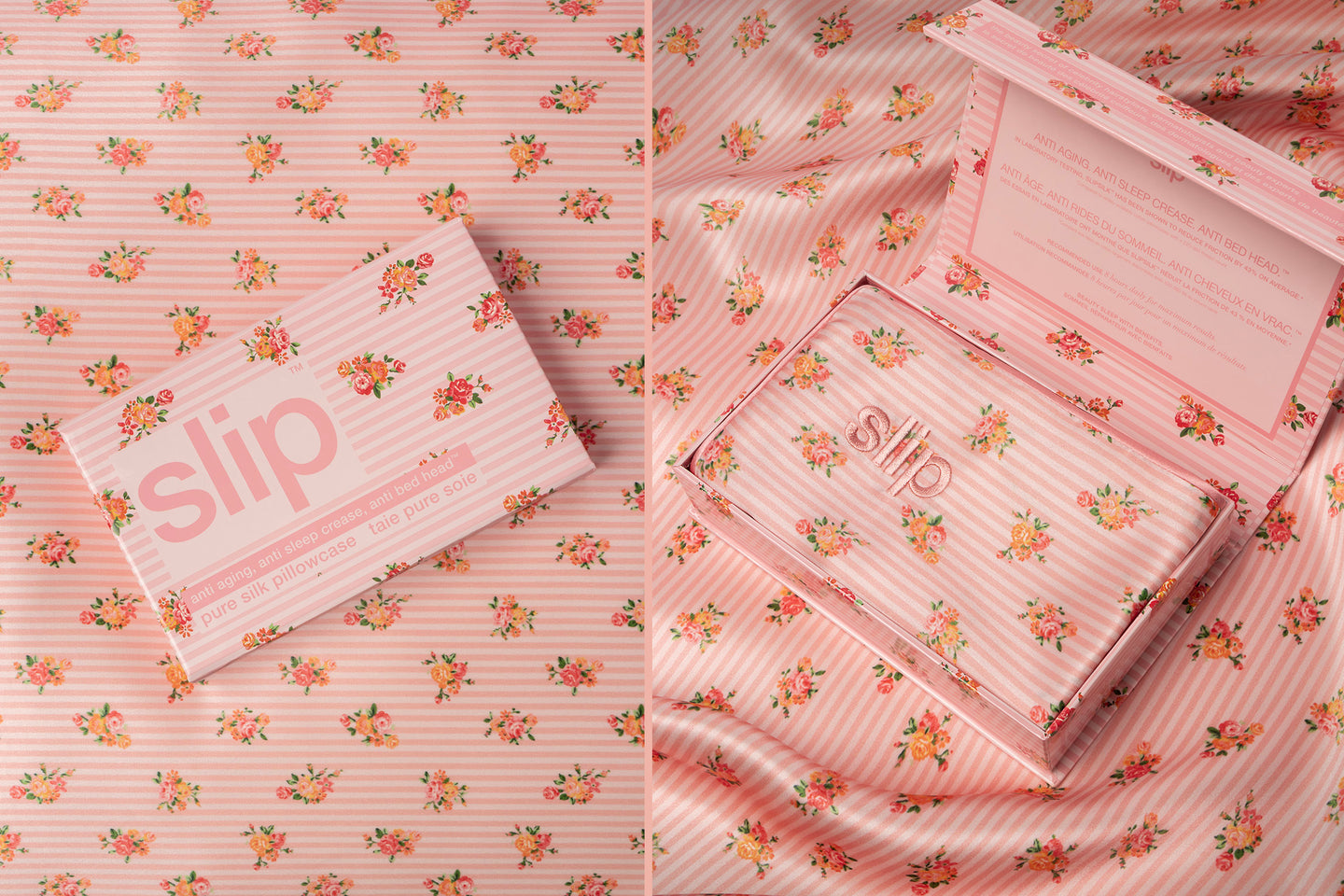 SLIP PURE SILK PILLOWCASE - PETAL - QUEEN - ZIPPERED – Slip