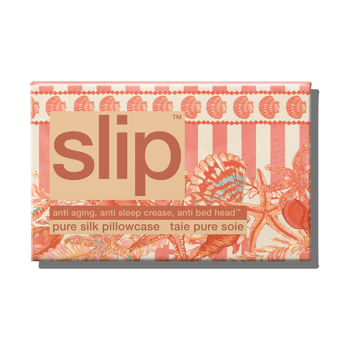 SLIP PURE SILK PILLOWCASE - SEASHELL - QUEEN - ZIPPERED – Slip