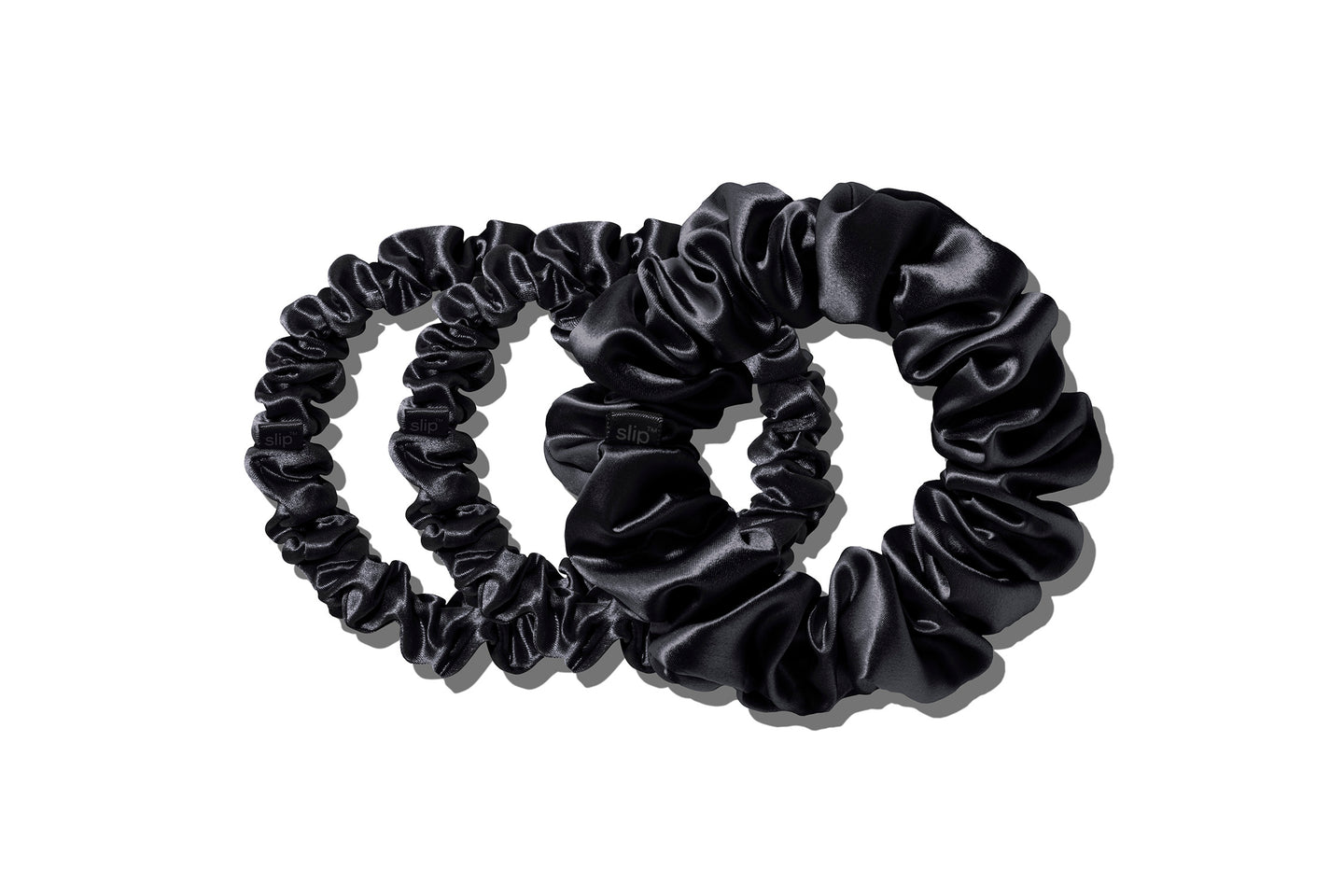 Back To Basics Black Midi/Large Scrunchie Set – Slip