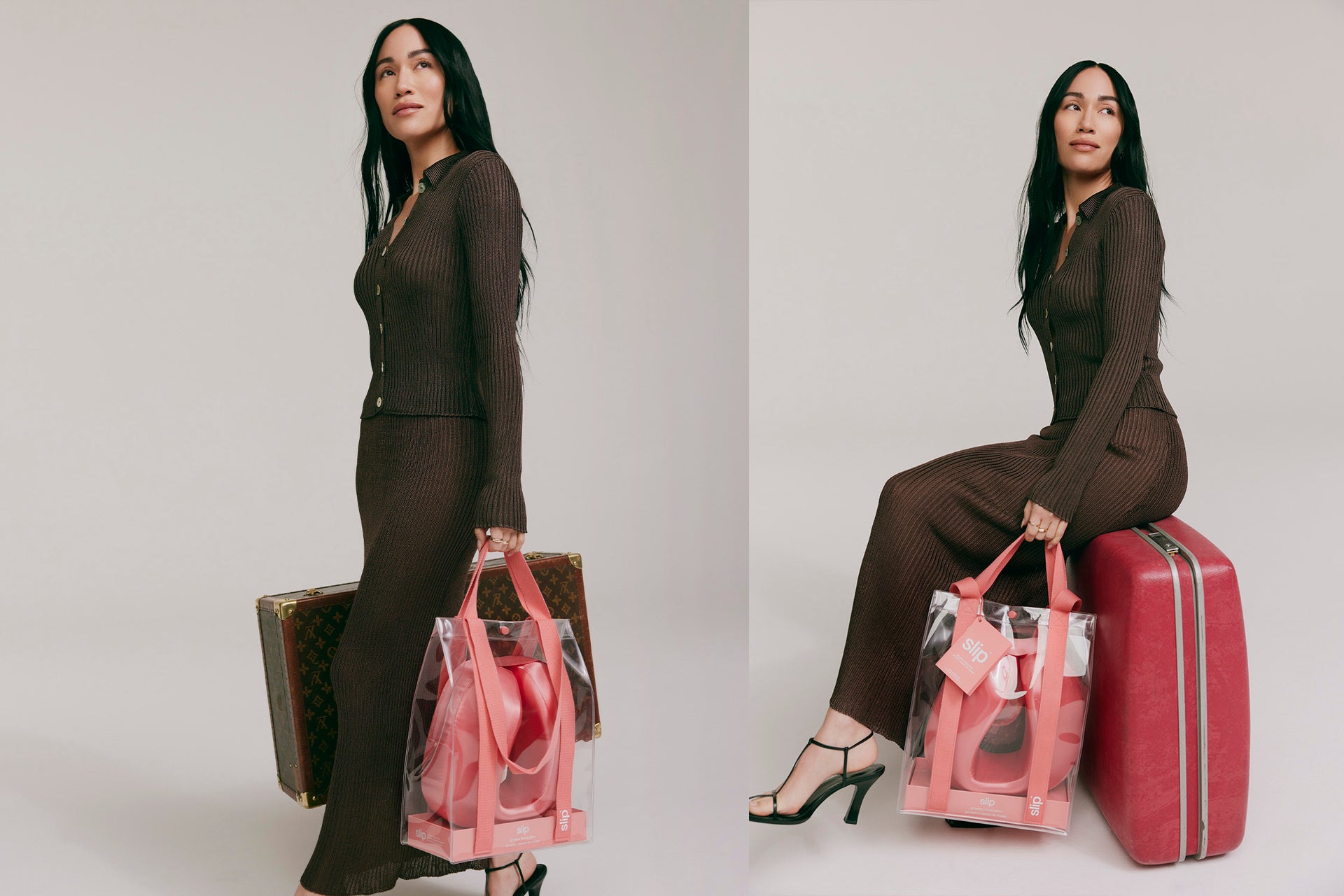 Jet Setter Travel Pillow - Blush – Slip