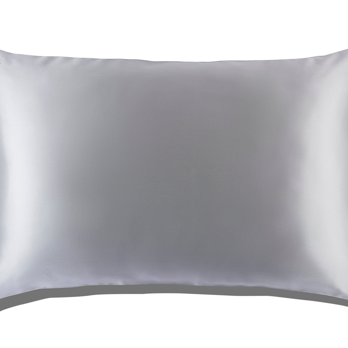 SLIP PURE SILK PILLOWCASE - SILVER - QUEEN - ZIPPERED – Slip