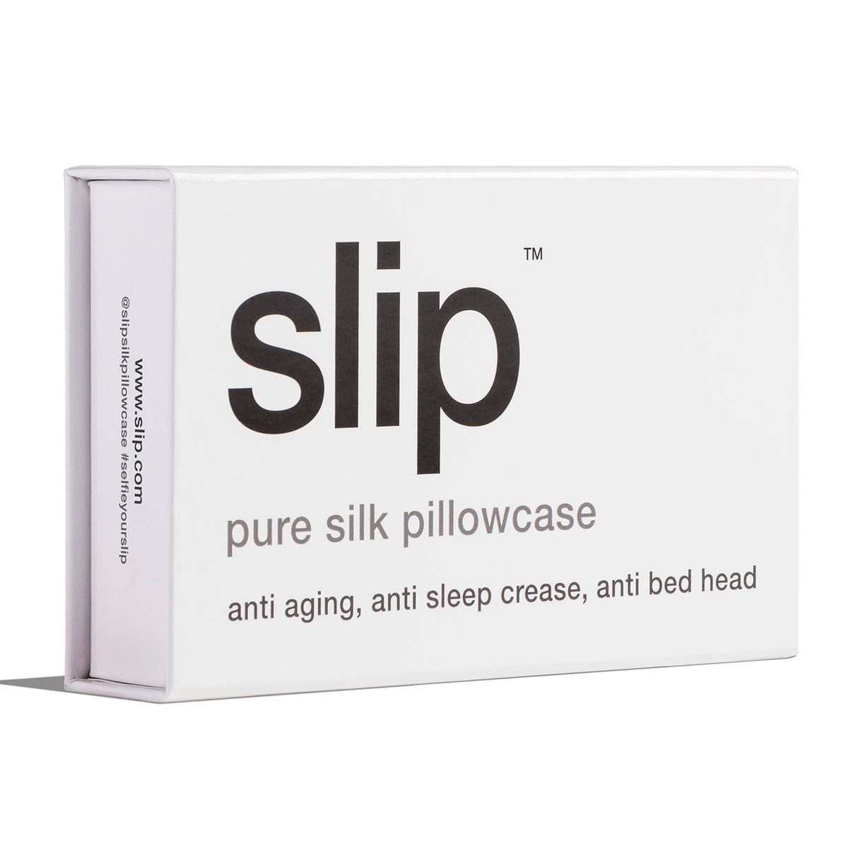 SLIP PURE SILK PILLOWCASE - WHITE - QUEEN - ZIPPERED – Slip