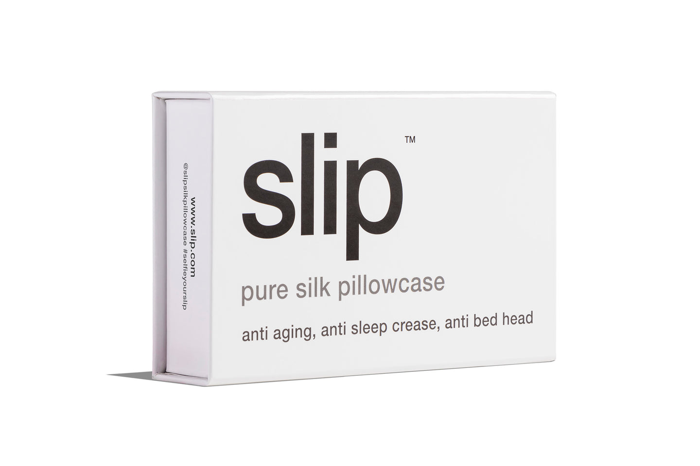 SLIP PURE SILK PILLOWCASE - WHITE - QUEEN - ZIPPERED – Slip